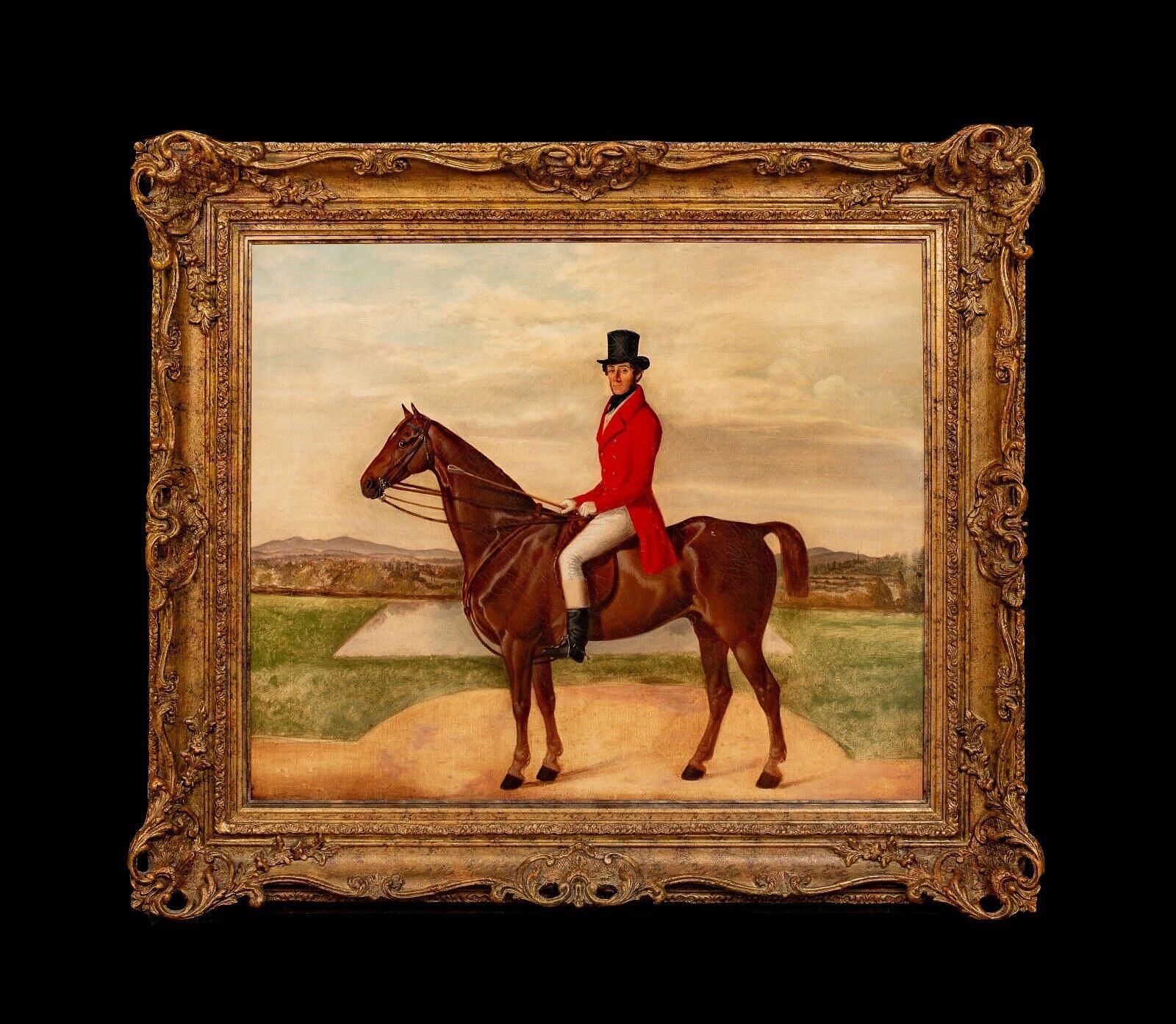 Edmund Ward Gill | PORTRAIT OF HORSE & ROBERT SHORT OIL PAINTING (19th ...