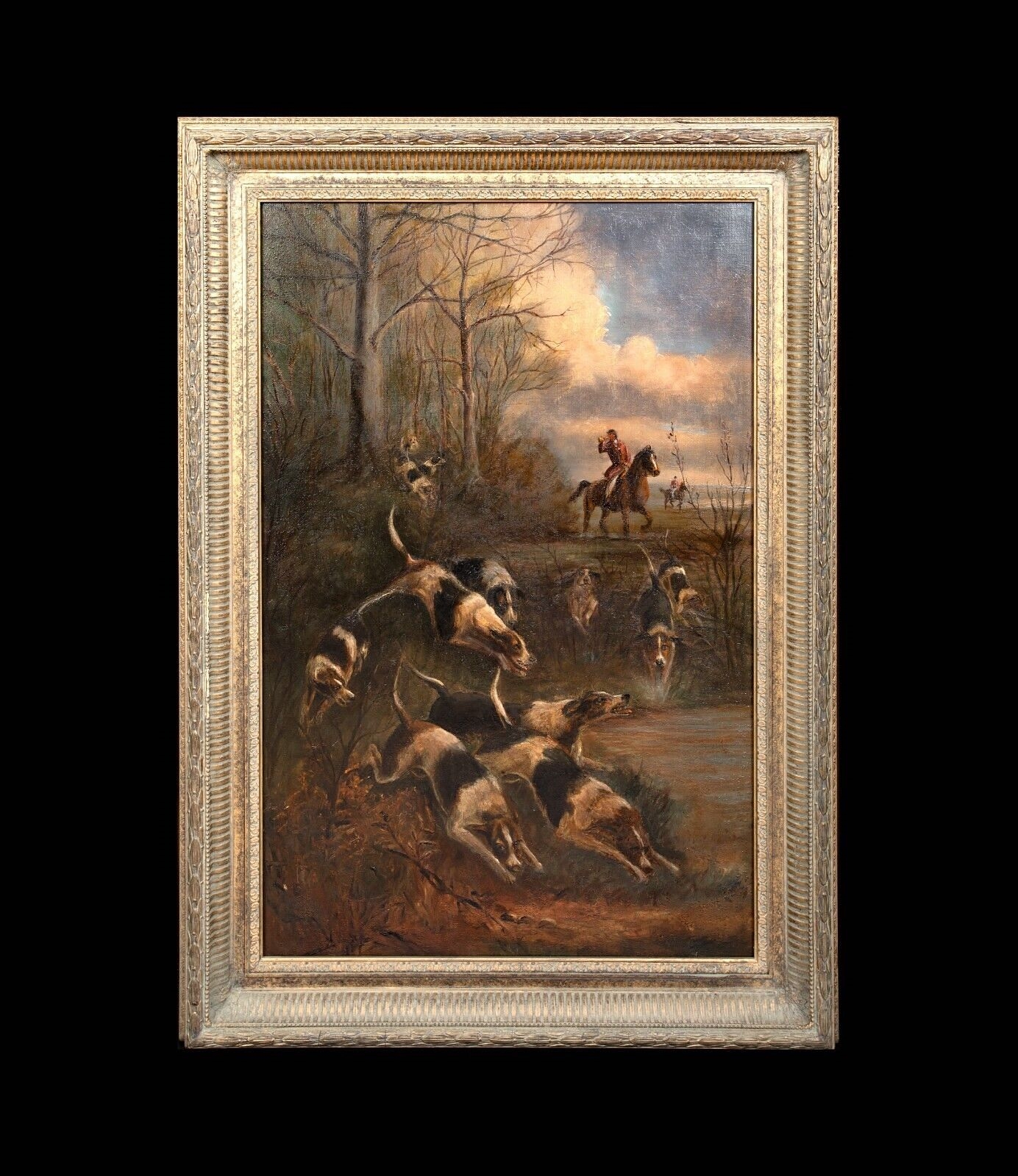 Thomas Blinks | FOX HUNT HOUND OIL PAINTING (19th Century) | MutualArt