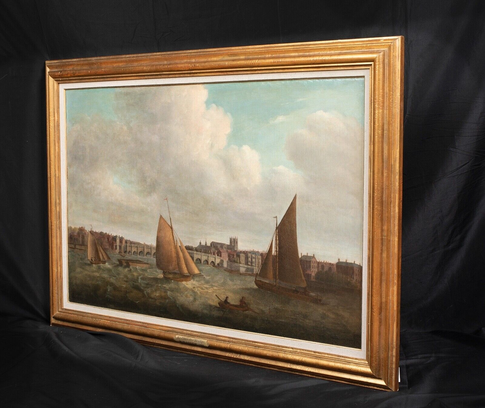 William Marlow | VIEW OF WESTMINSTER OIL PAINTING (18th Century ...