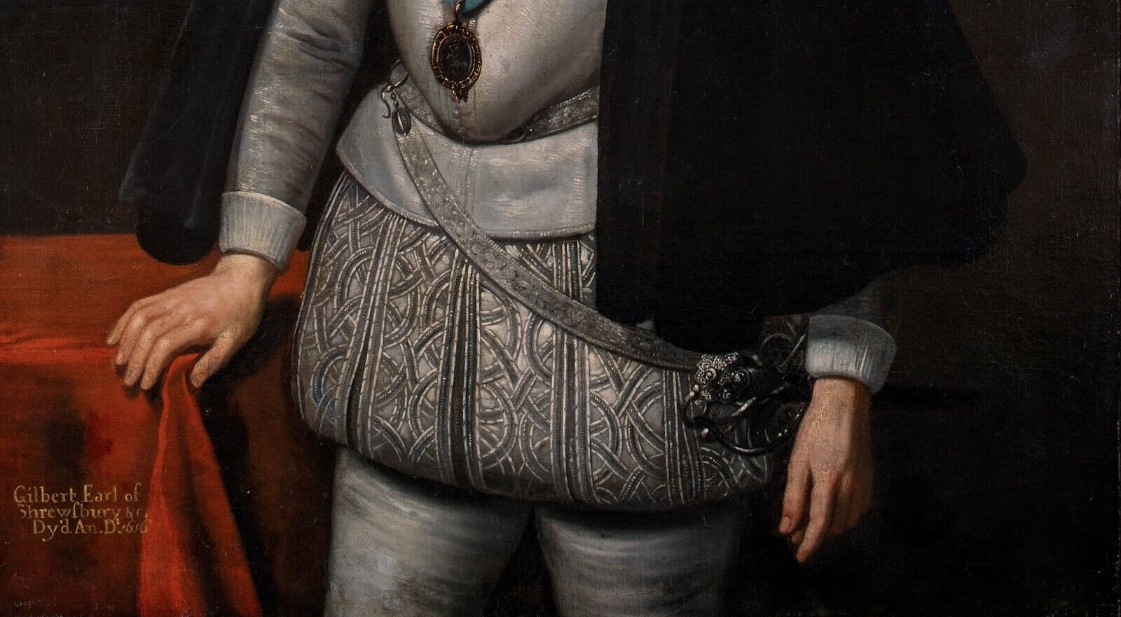 British School, 16th Century | PORTRAIT OF GILBERT TALBOT OIL PAINTING ...