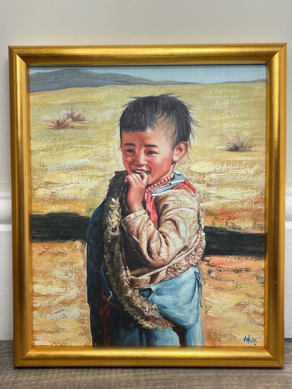 Chen Lian | PORTRAIT OF A YOUNG BOY IN GOBI DESERT (20th Century ...