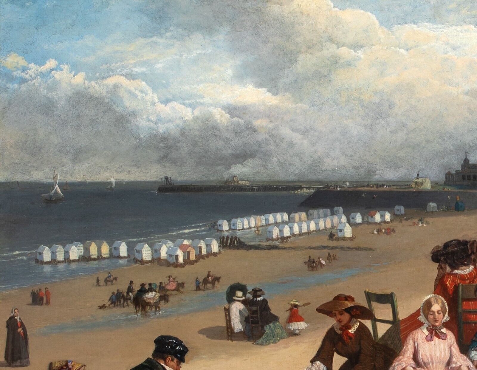 John W. Eyres | LITTLEHAMPTON BEACH OIL PAINTING (Circa 1885) | MutualArt
