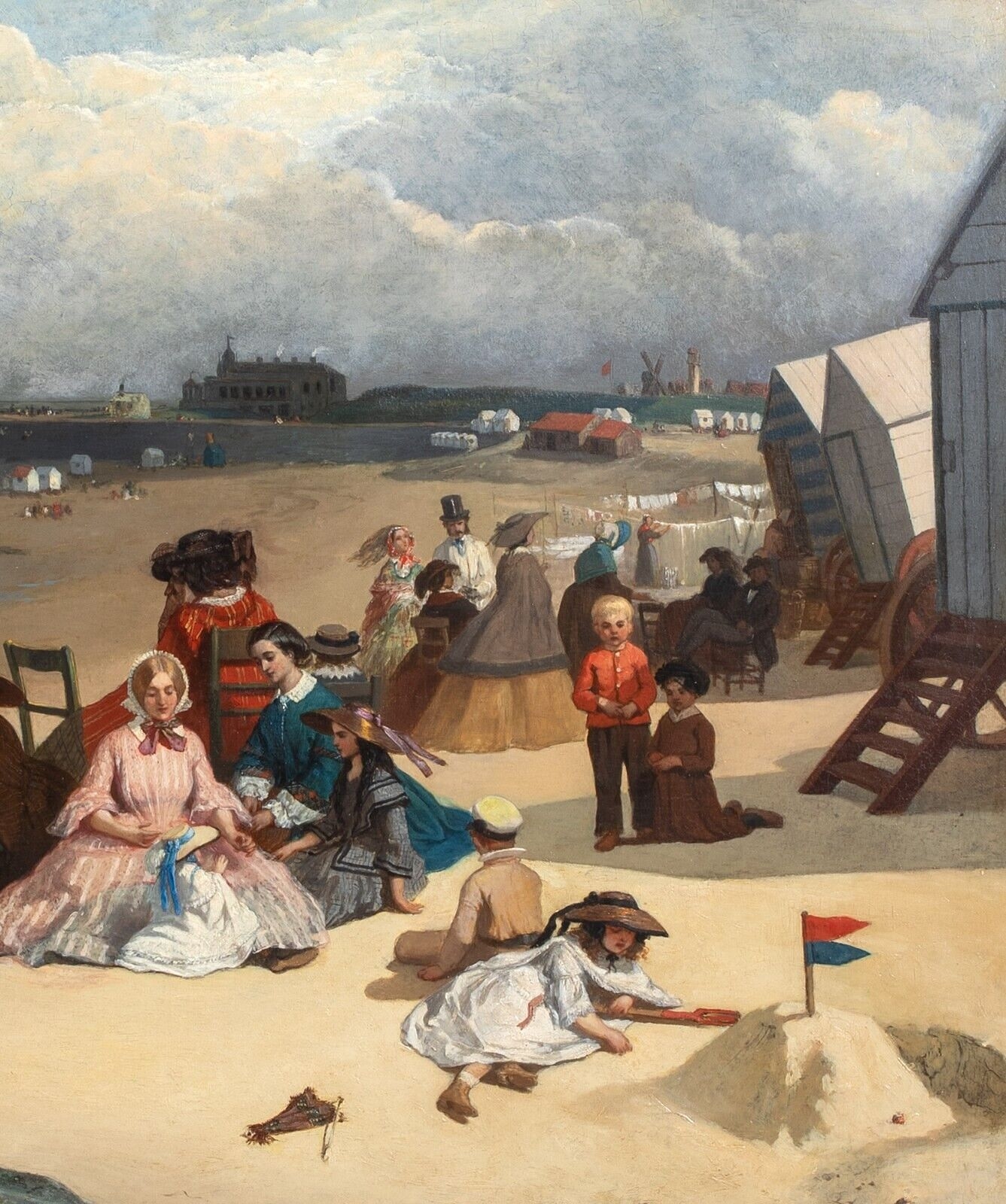 John W. Eyres | LITTLEHAMPTON BEACH OIL PAINTING (Circa 1885) | MutualArt