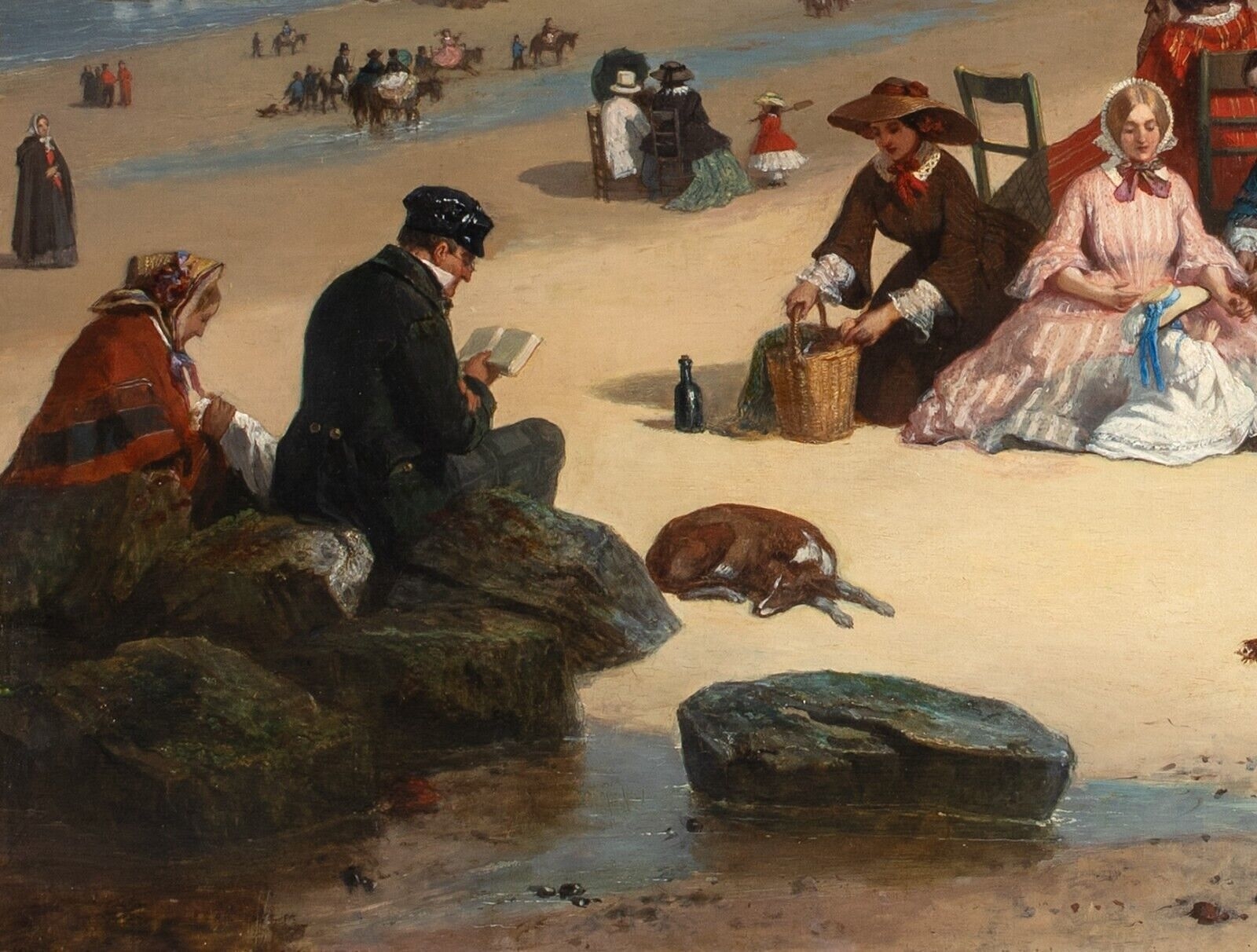 John W. Eyres | LITTLEHAMPTON BEACH OIL PAINTING (Circa 1885) | MutualArt