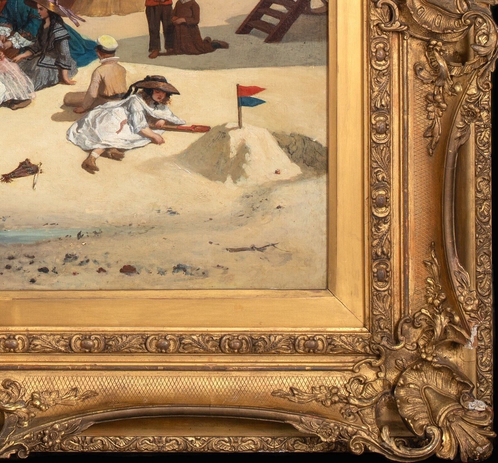 John W. Eyres | LITTLEHAMPTON BEACH OIL PAINTING (Circa 1885) | MutualArt