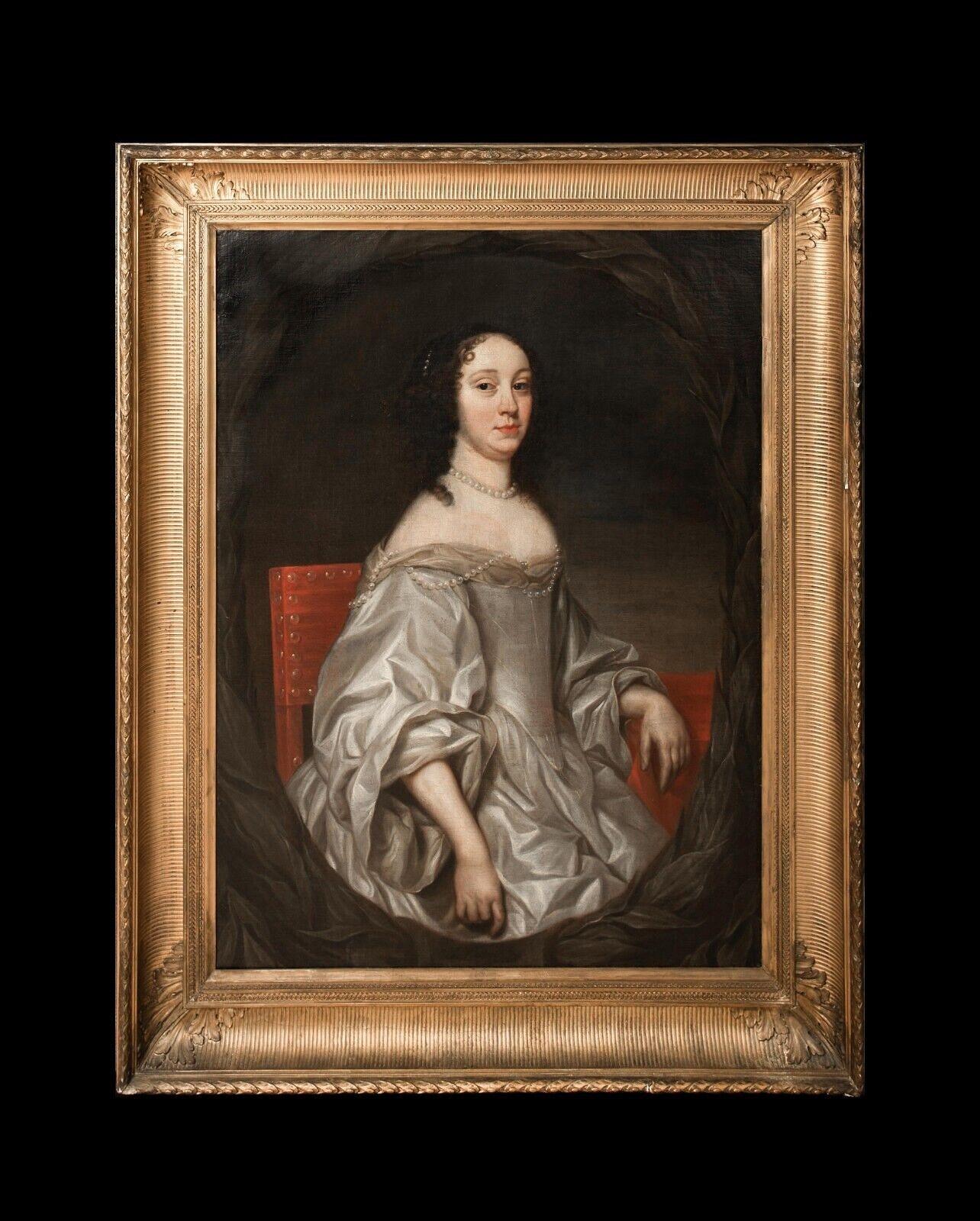Marie Louise | PORTRAIT OF MARIE LOUISE GONZAGA OIL PAINTING (17th ...