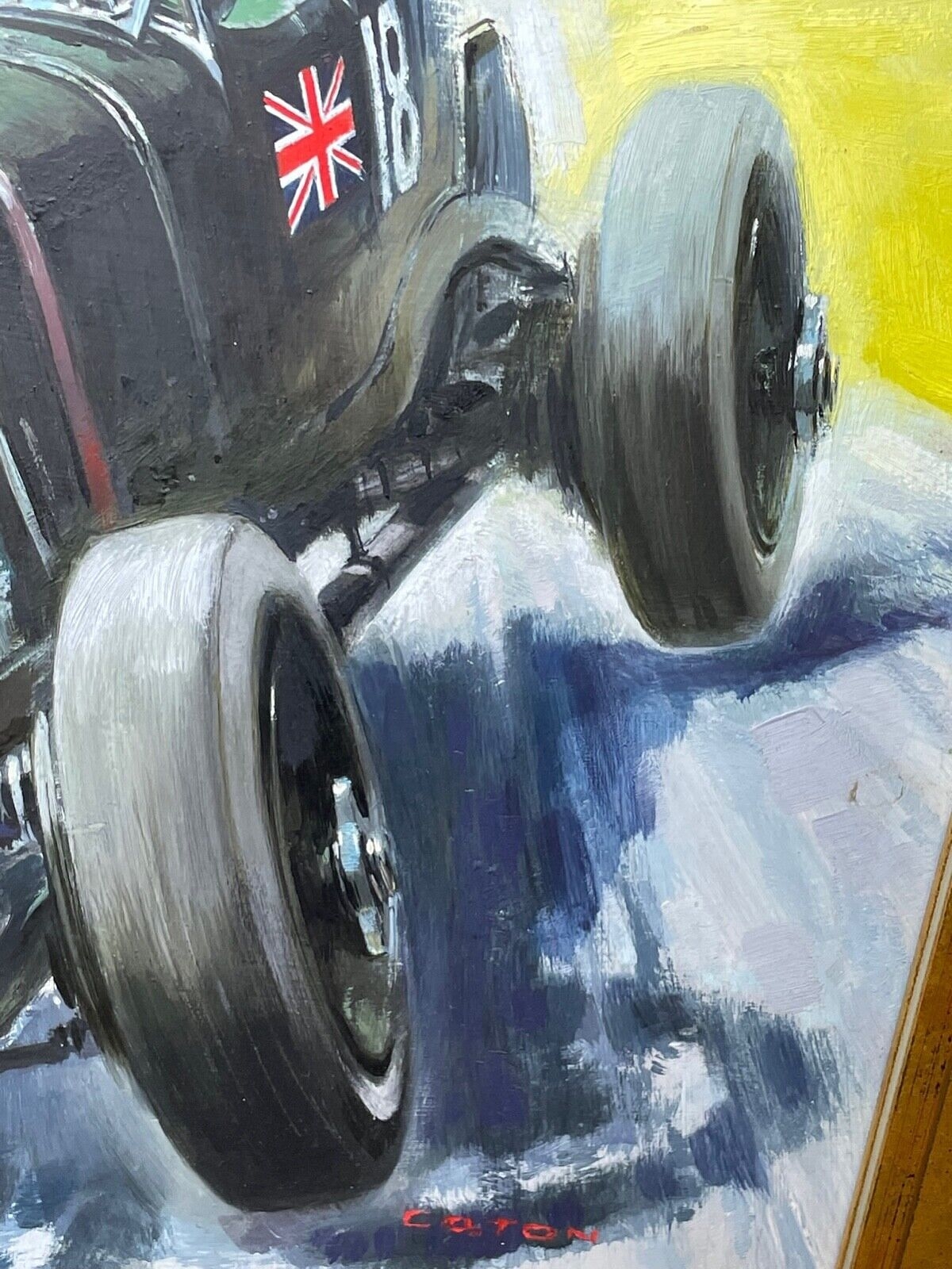 Graham Coton | PORTRAIT OF CLASSIC GREEN RACING CAR (20th Century ...