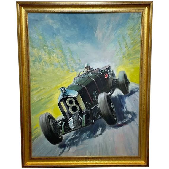 Graham Coton | PORTRAIT OF CLASSIC GREEN RACING CAR (20th Century ...