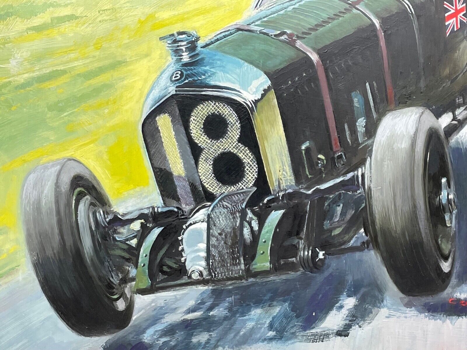 Graham Coton | PORTRAIT OF CLASSIC GREEN RACING CAR (20th Century ...