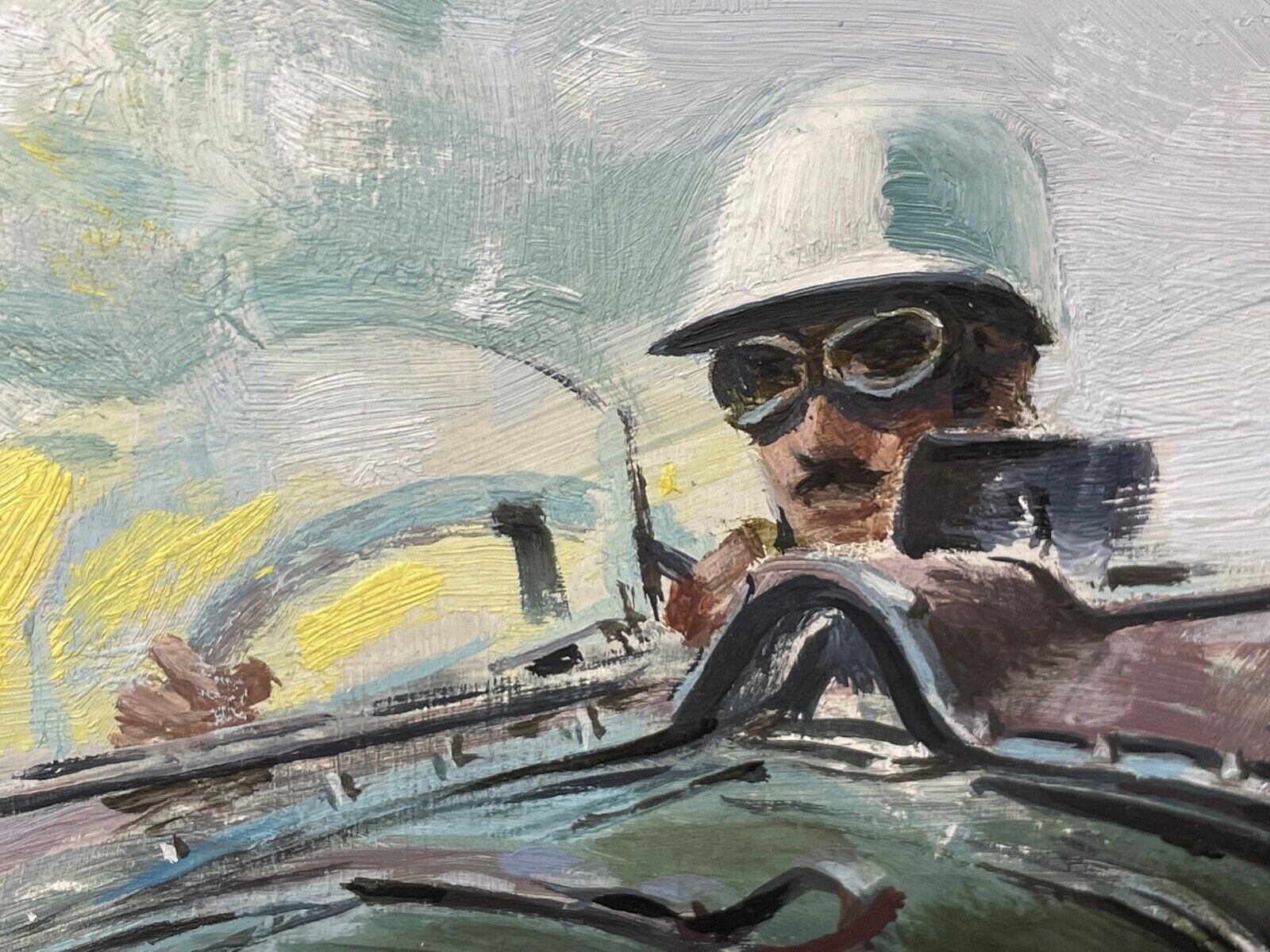 Graham Coton | PORTRAIT OF CLASSIC GREEN RACING CAR (20th Century ...