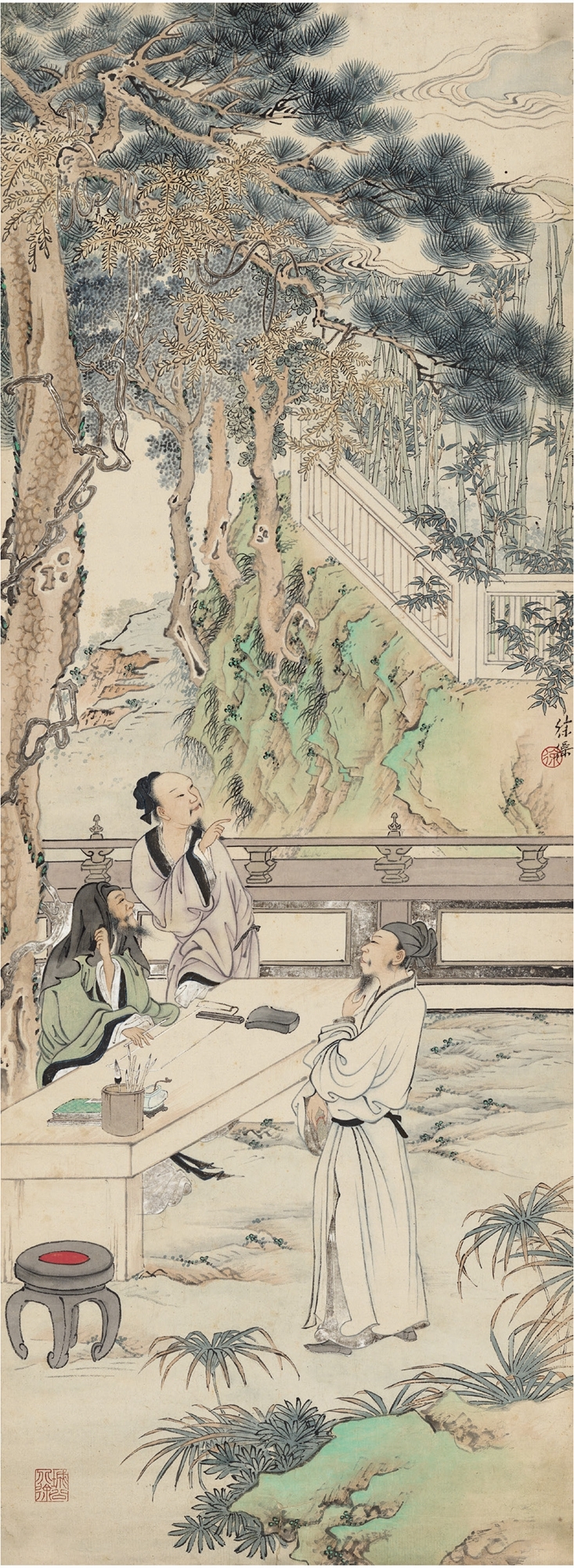 Xu Cao | SCHOLAR UNDER A PINE | MutualArt
