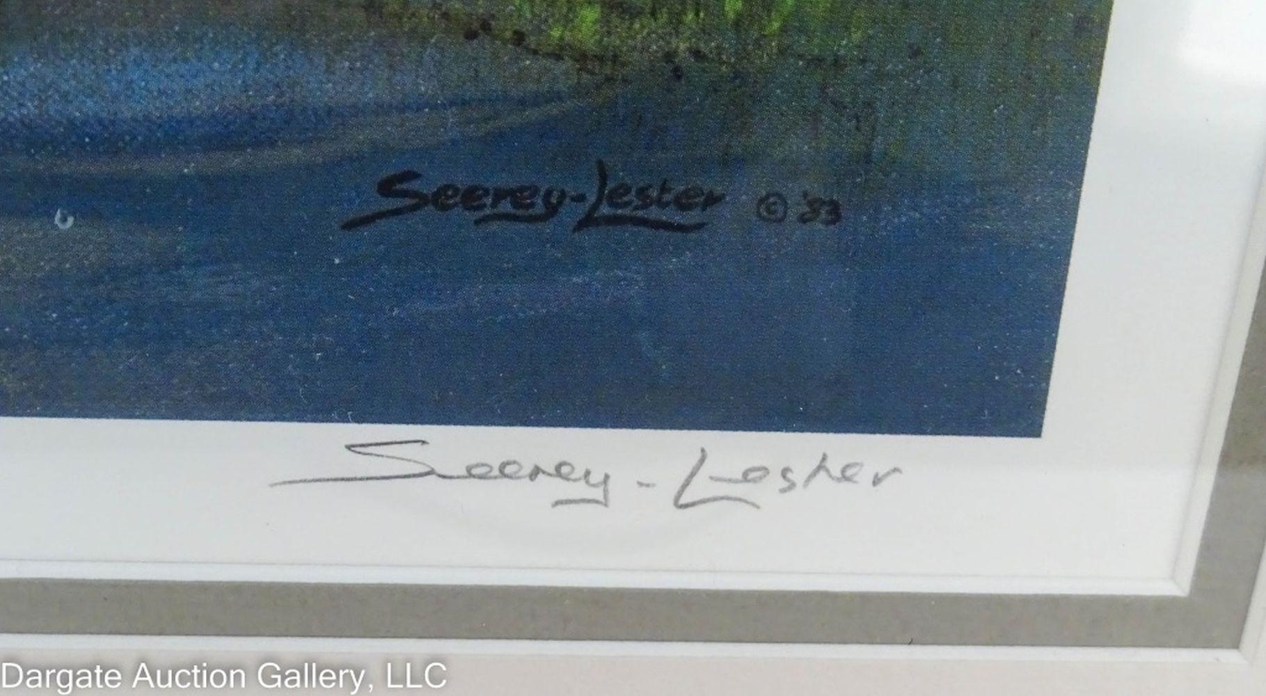 John Seerey-Lester | b. 1946) 1983 Lone Fisherman - Great Blue Heron ...