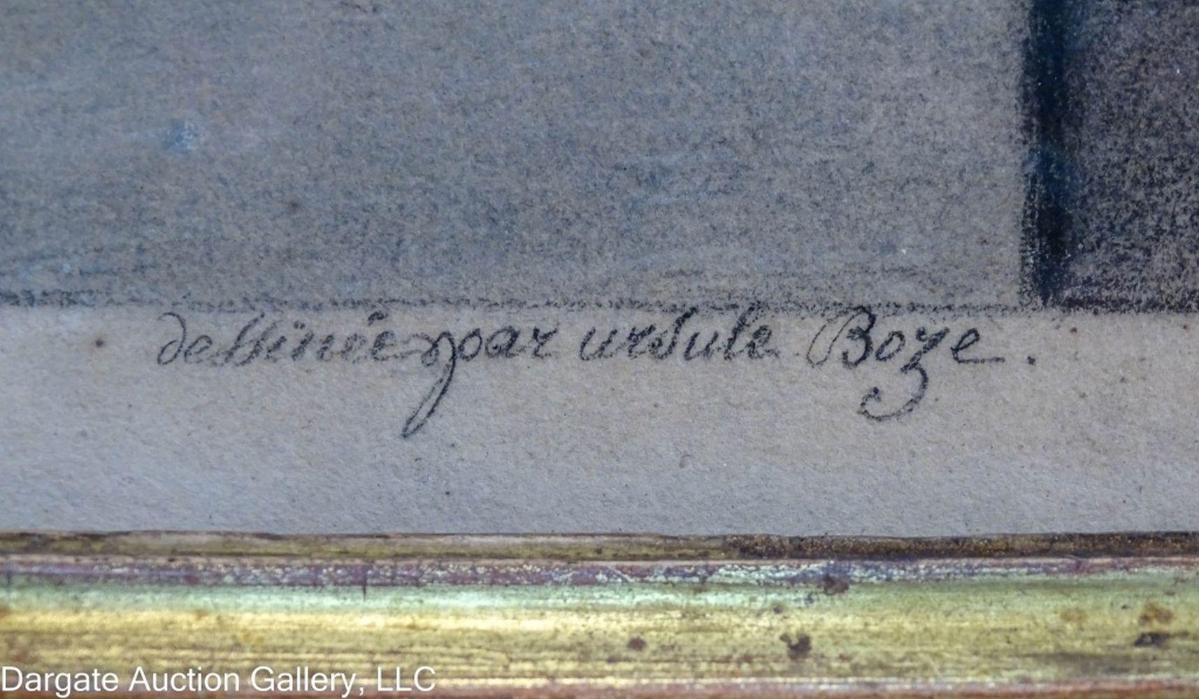 Jean Baptiste Isabey | 1767-1855) Black Crayon Portrait - Portrait of a ...