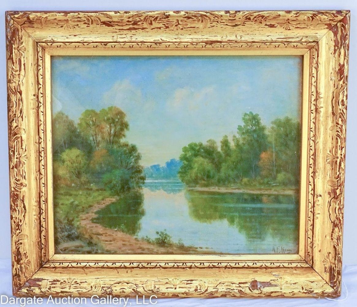 Albert King | 1854-1945) AF King oil on canvas paintings depicts a ...