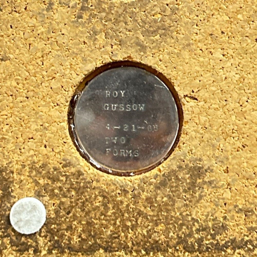 Roy Gussow | Roy Gussow (USA 1918-2011) Two Forms Metal Sculp | MutualArt