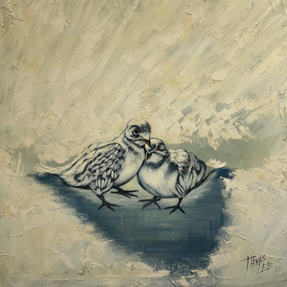 Thomas Lee | Signed Thomas Lee Bird Oil on Canvas | MutualArt