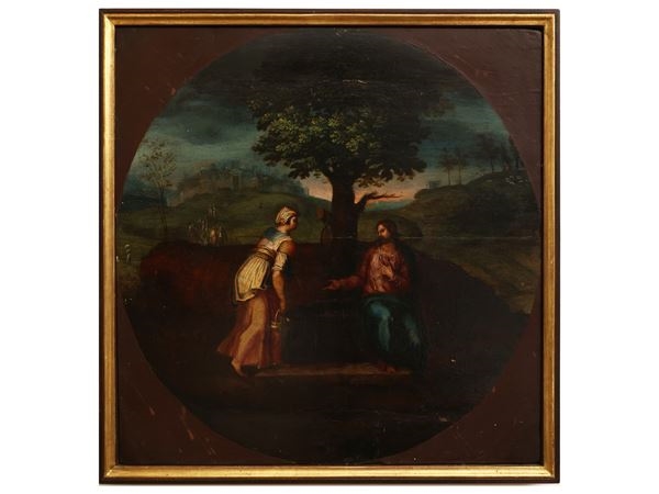Marcello Venusti | Christ and the Samaritan woman at the well | MutualArt