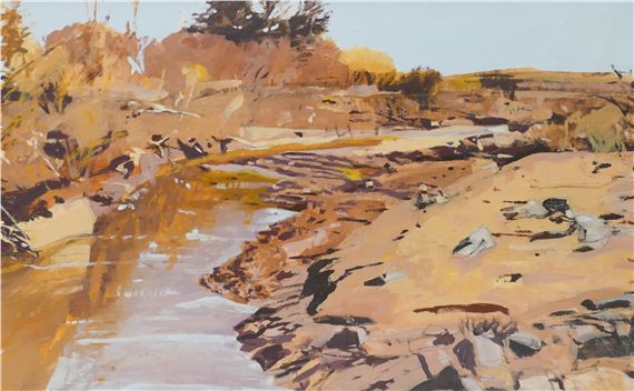 Forrest Moses | Forrest Moses ''Desert Water at Abiquiu #3'' Oil ...