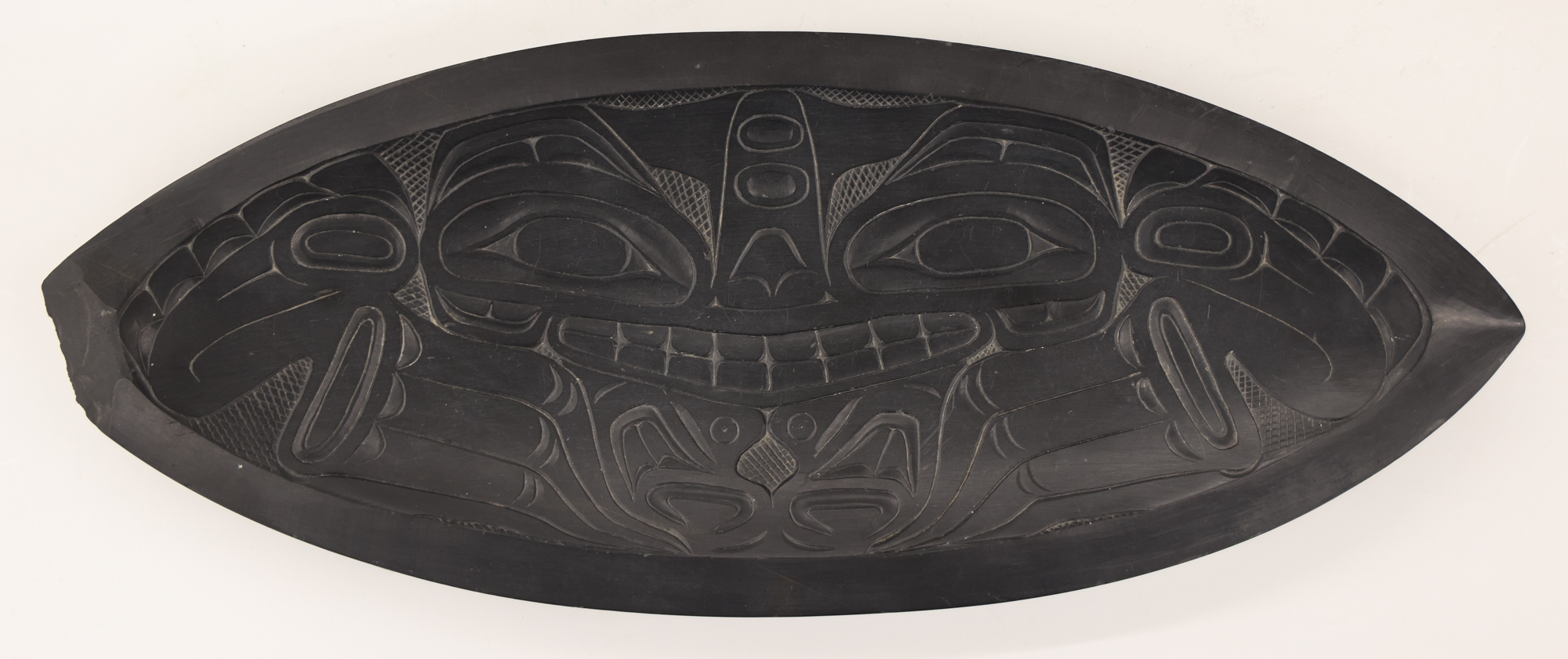 Louis Collinson | Old Northwest Coast Haida Argillite Oval Dish (Circa ...