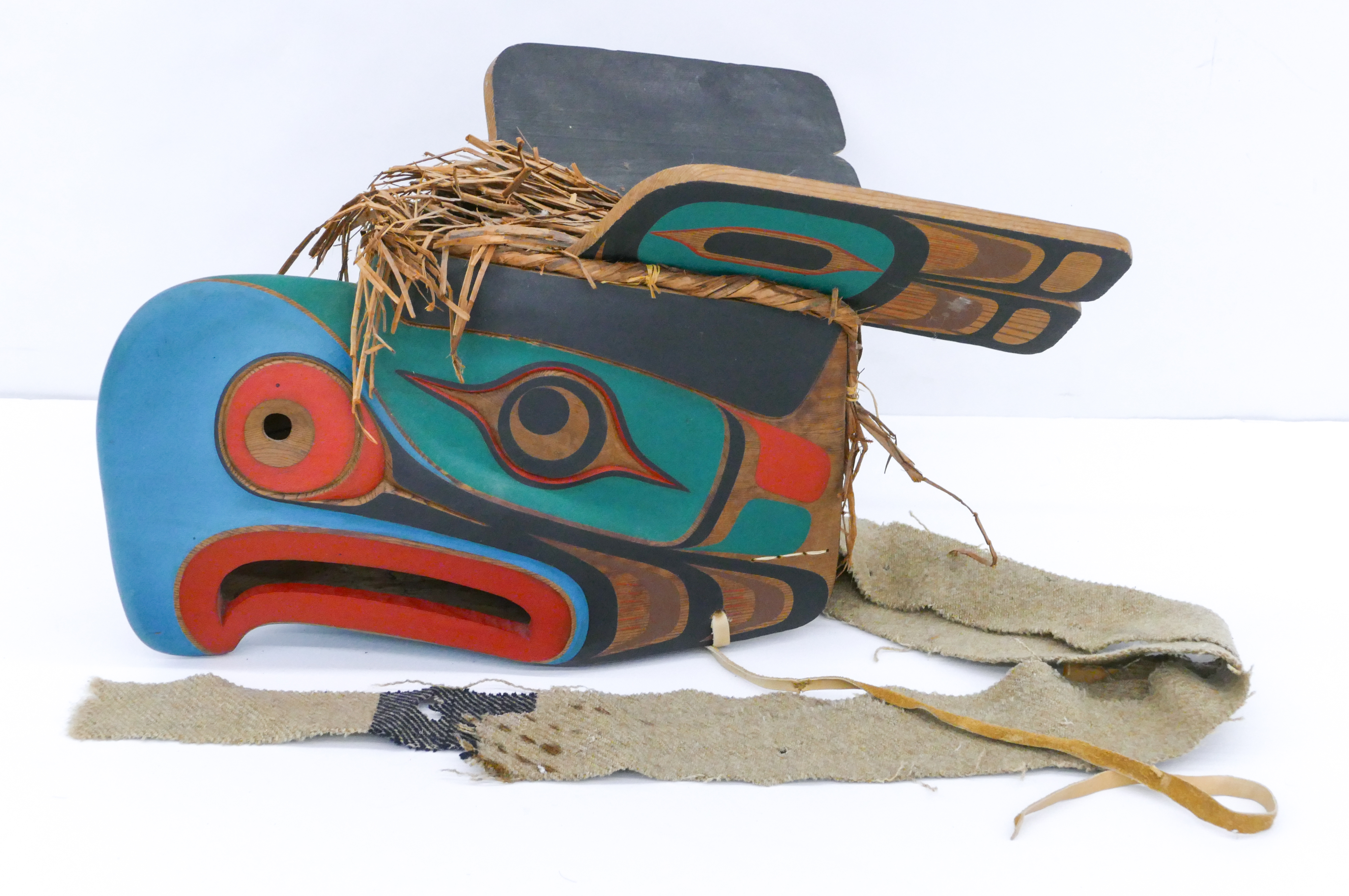 Tony Hunt Jr | Tony Hunt Jr. ''Thunderbird'' 1985 Painted Cedar Mask ...