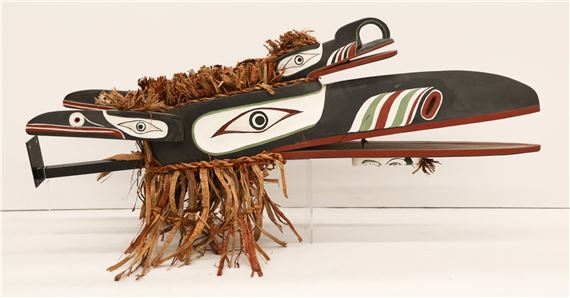 William Robertson | William Robertson ''Kwakiutl Hamatsa Mask'' Painted ...