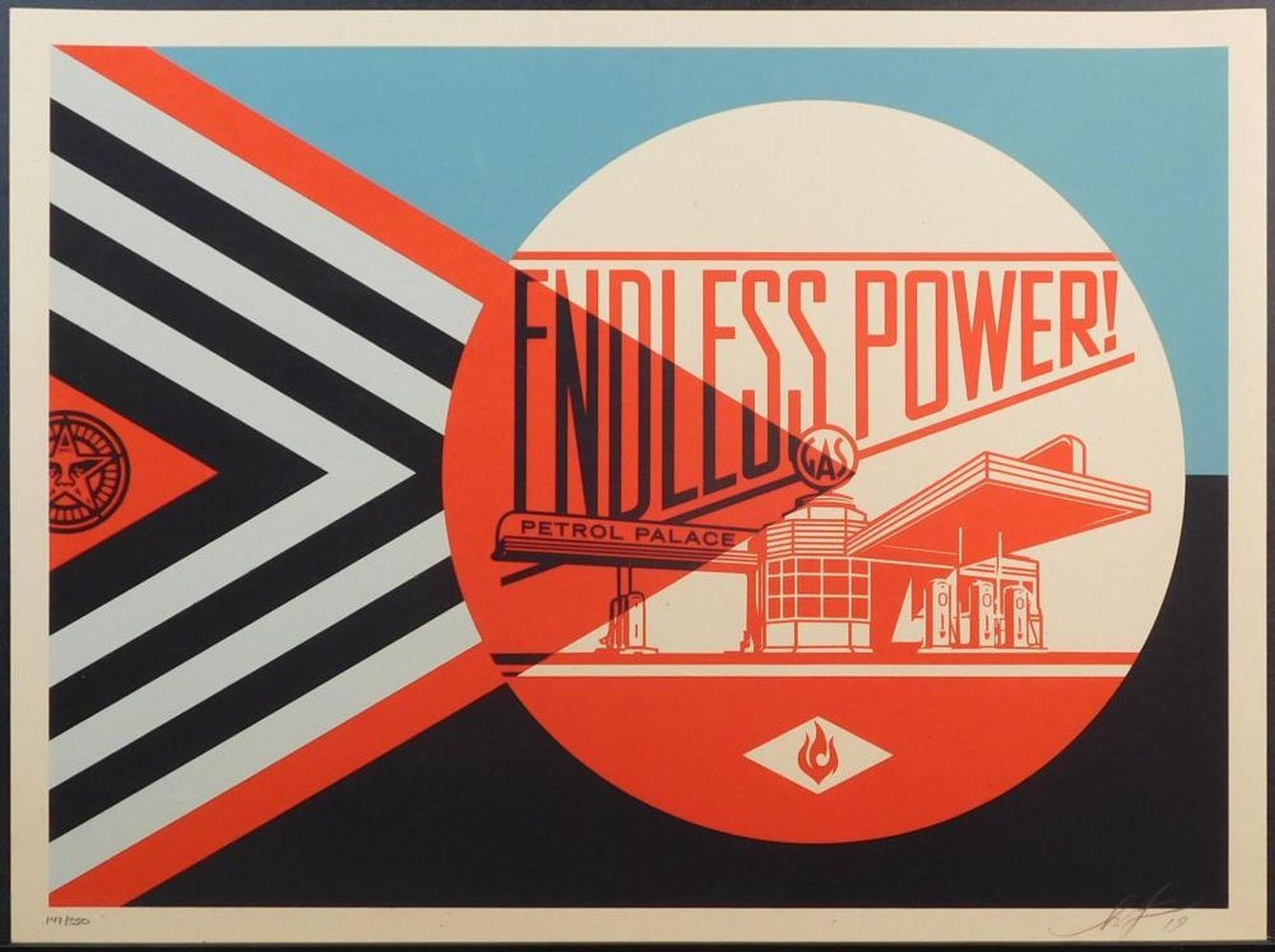 Shepard Fairey | Shepard Fairey - Endless Power Petrol Palace, 2019 ...