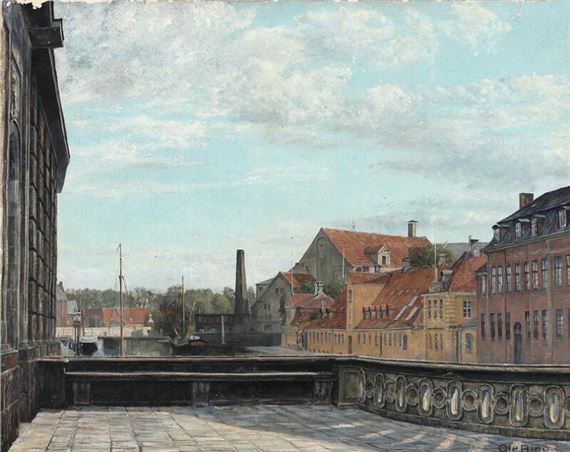 Ole Ring | A view of Frederiksholms Kanal | MutualArt