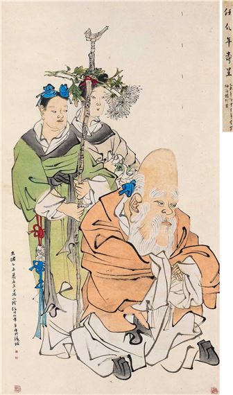 Ren Yi | God of Longevity (1895) | MutualArt