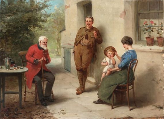 Alexander Rosell | A soldier back from the war (1915) | MutualArt