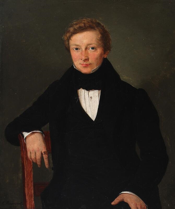 Louis Auguste Francois Aumont | Portrait of a young man in a suit with ...