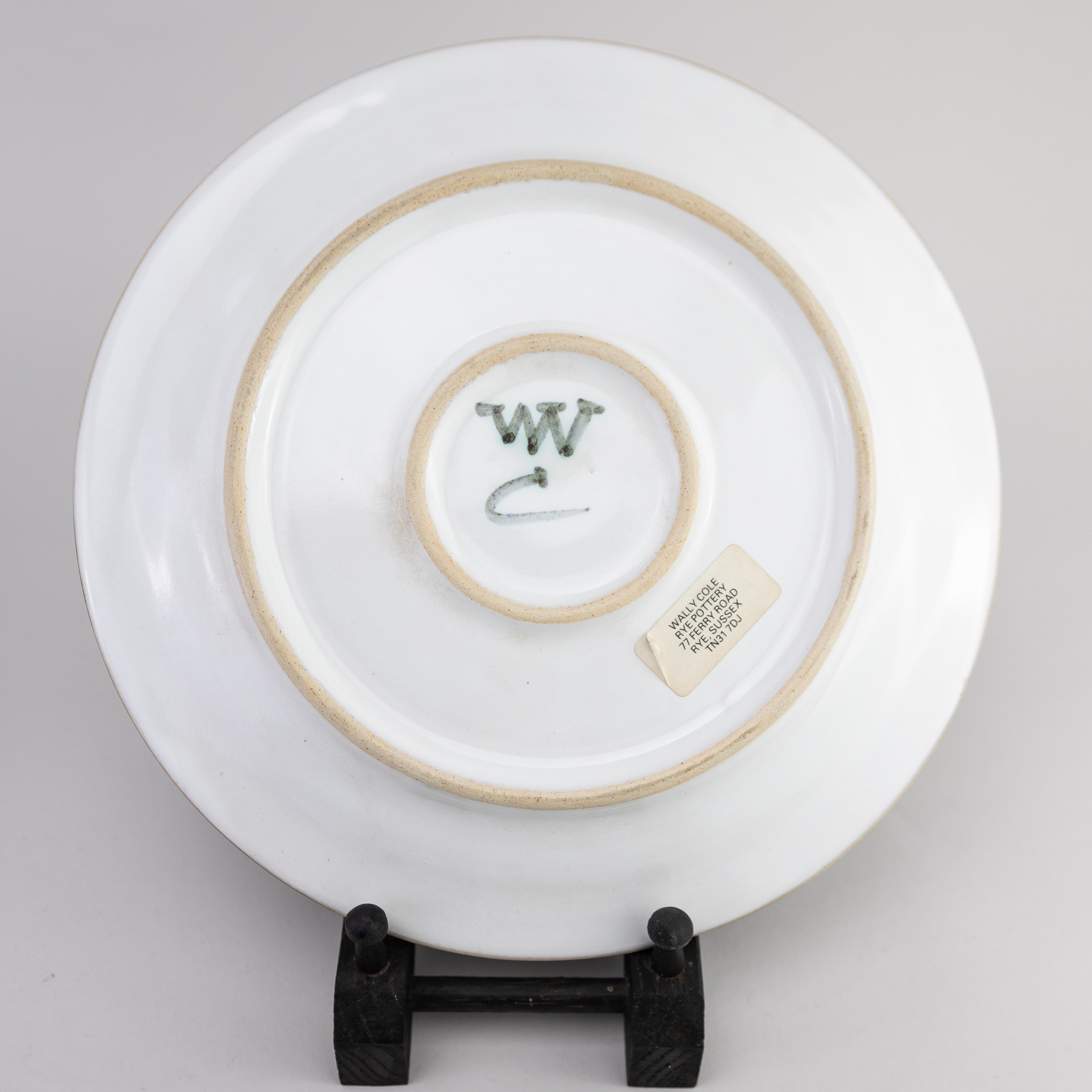 Walter Cole | a stoneware plate decorated with sheep | MutualArt