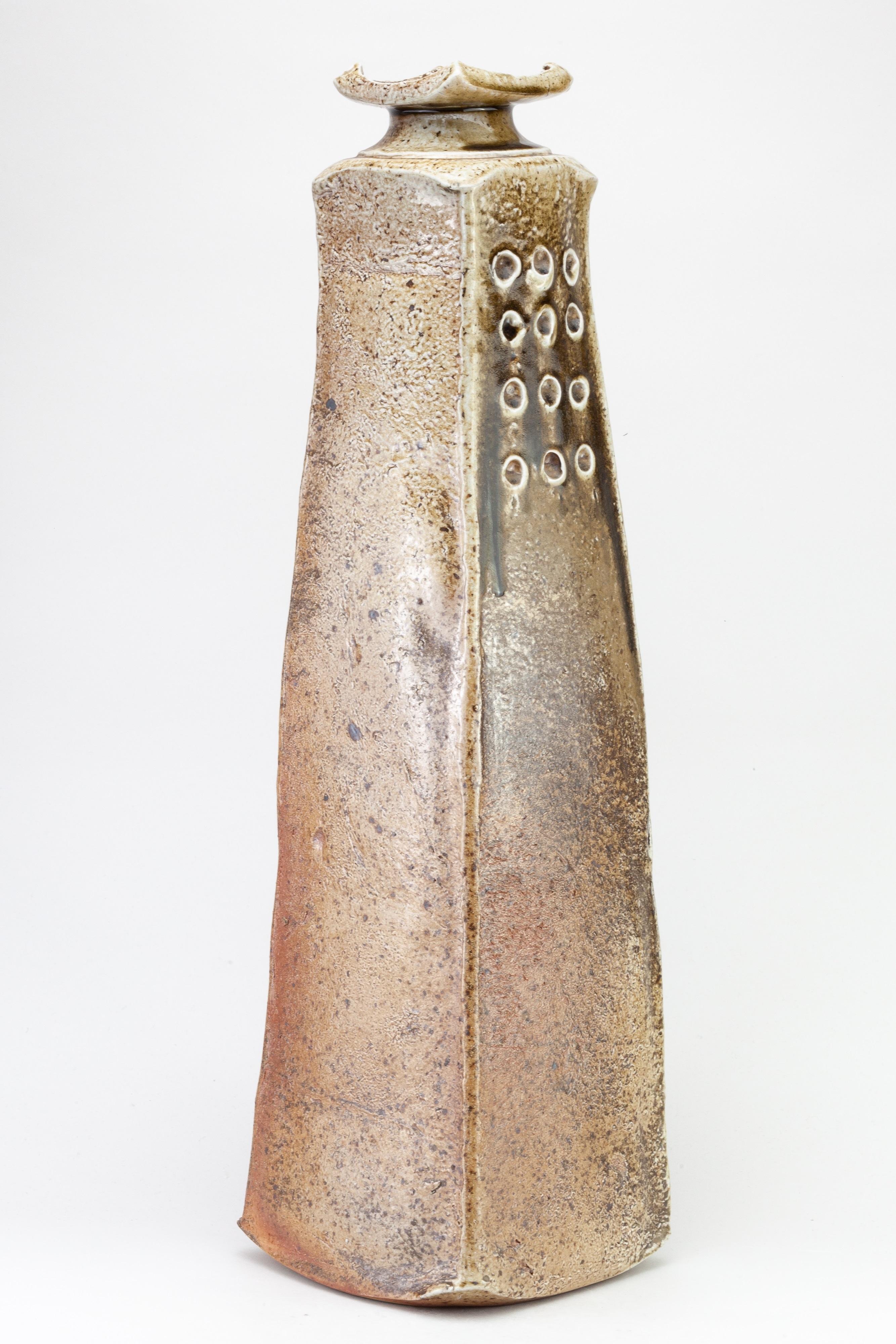 Patrick Sargent | a very tall square tapered wood fired stoneware ...