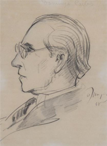 Oleguer Junyent Sans | MAN'S PORTRAIT (1948) | MutualArt