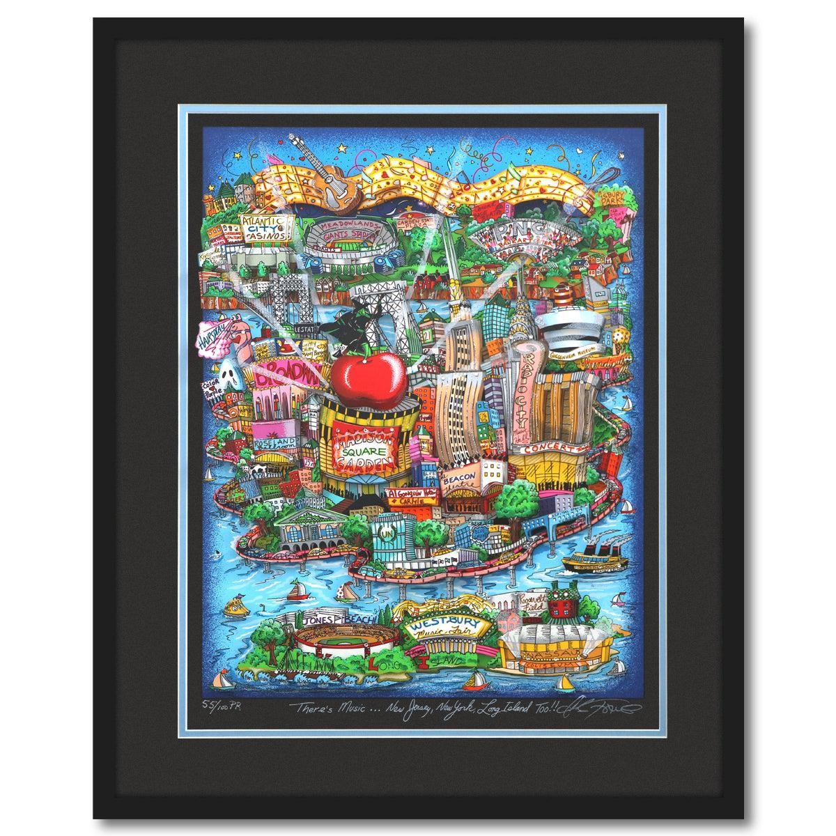 Charles Fazzino | There's Music: New Jersey, New York, Long Island Too ...