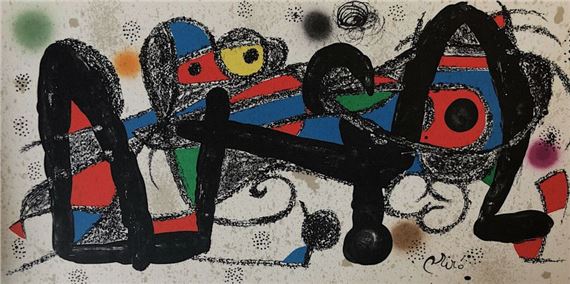 Joan Miró | Original lithograph 1974, printed signature lower right ...
