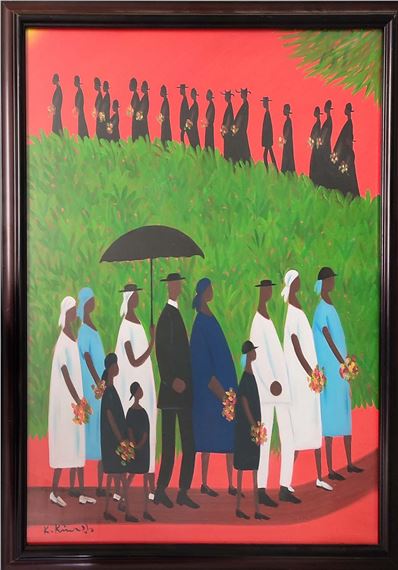 Ellis Wilson | 'Funeral procession' | MutualArt