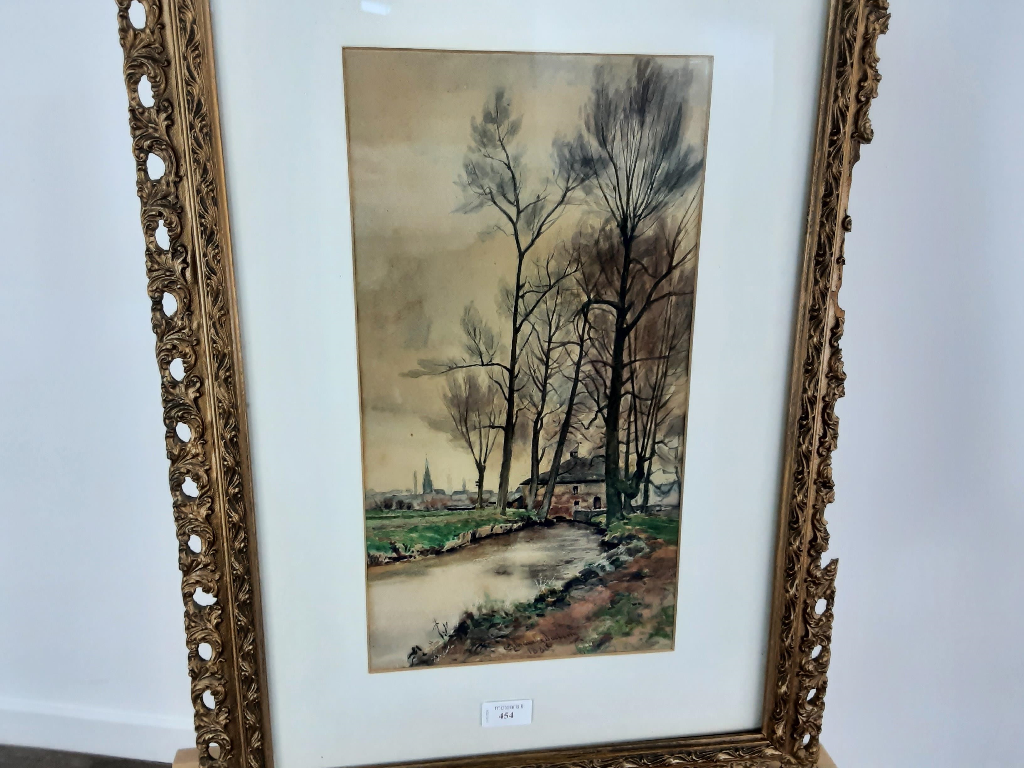 Alexander Brownlie Docharty | LANDSCAPE WITH STREAM (1881) | MutualArt