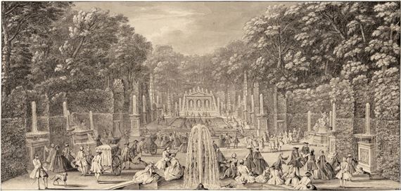 Jacques Rigaud | The Grove of the Arc de Triomphe in the Gardens of ...