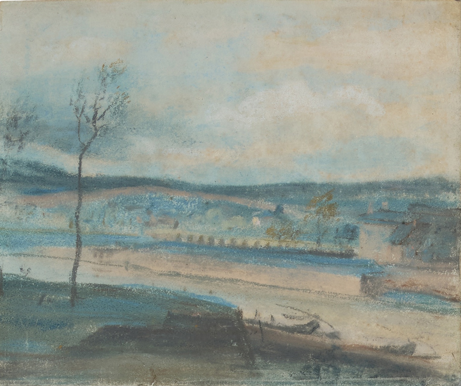 Élisabeth Vigée Le Brun | Four landscapes: A) Landscape with a River ...