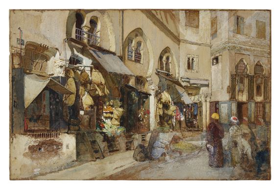 Louis Comfort Tiffany | STREET SCENE IN ALGIERS (Circa 1880) | MutualArt