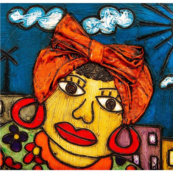 Cuban School | Original Cuban Folk Art Acrylic Painting & Linen Pieces ...