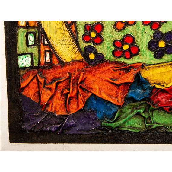 Cuban School | Original Cuban Folk Art Acrylic Painting & Linen Pieces ...