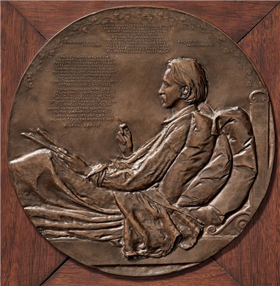 Augustus Saint-Gaudens | Portrait Relief of Robert Louis Stevenson ...