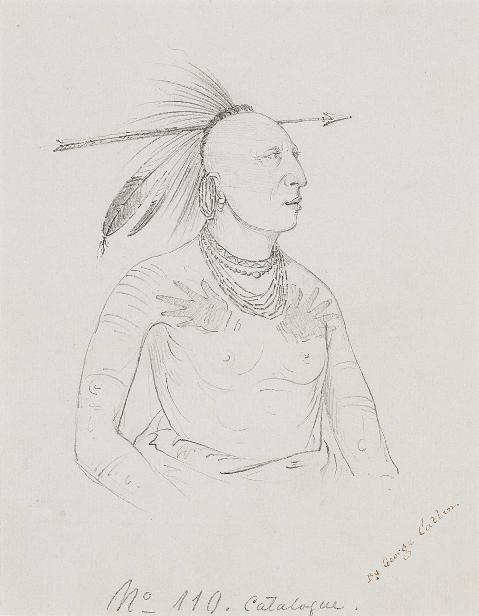 George Catlin | La-wáh-he-coots-la-sháw-no, Brave Chief, a Skidi (Wolf ...