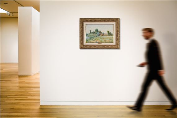 Joseph Henry Sharp | Montana Landscape with Honeymoon Hogan | MutualArt