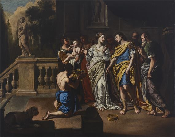 Artemisia Gentileschi | The Infant Moses and the burning Coal | MutualArt