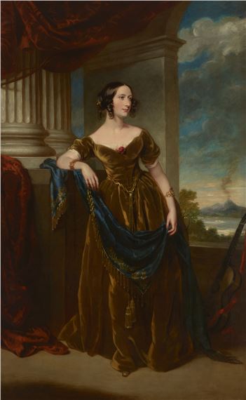 Sir George Hayter | PORTRAIT OF LADY ELIZABETH HARCOURT | MutualArt