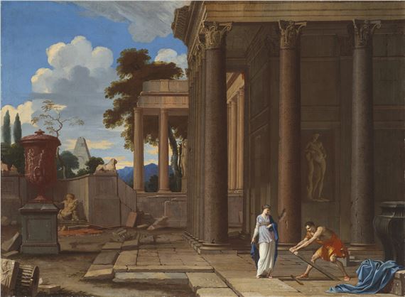 Thomas Blanchet | Theseus rediscovering his father's sword | MutualArt