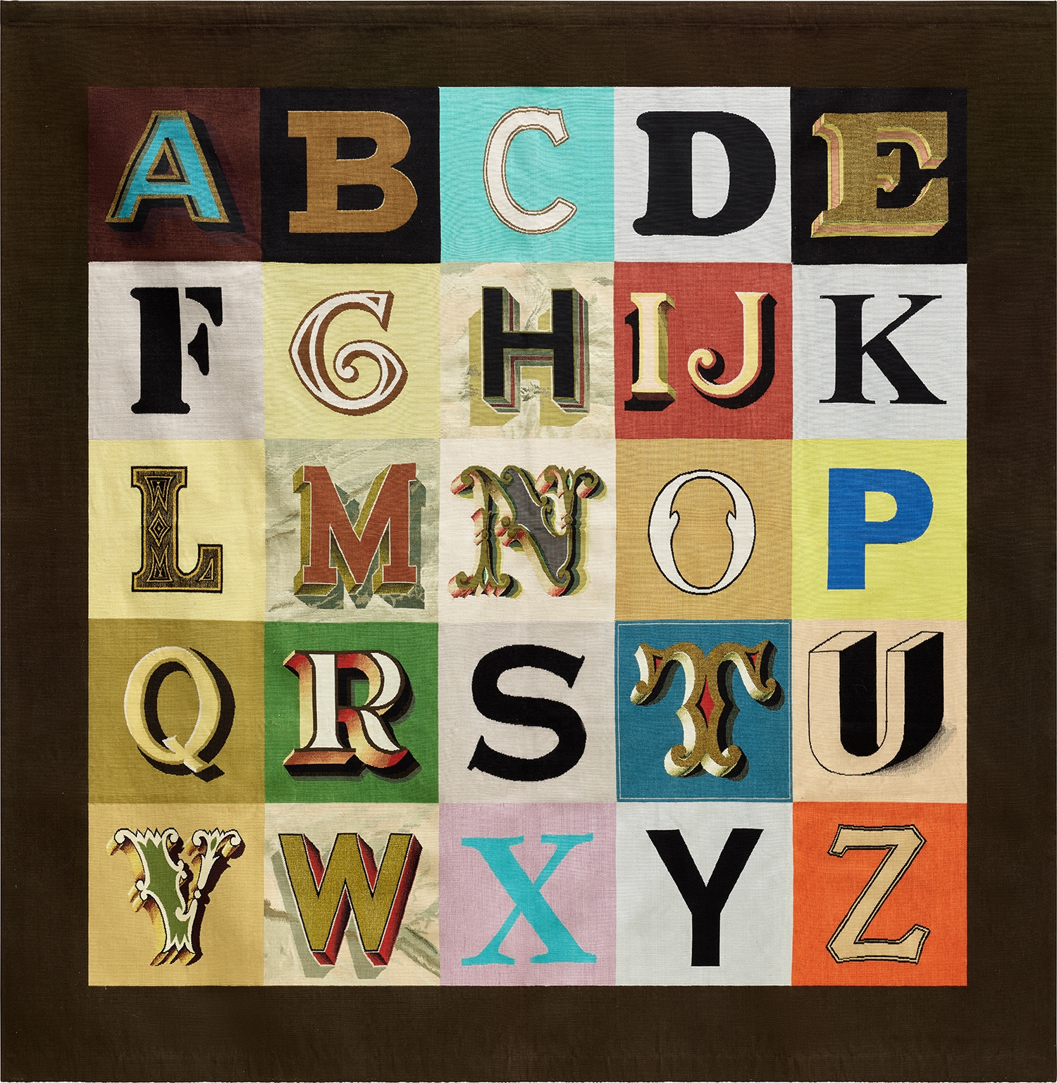 Peter Blake | Alphabet, from Banners of Persuasion (2008) | MutualArt