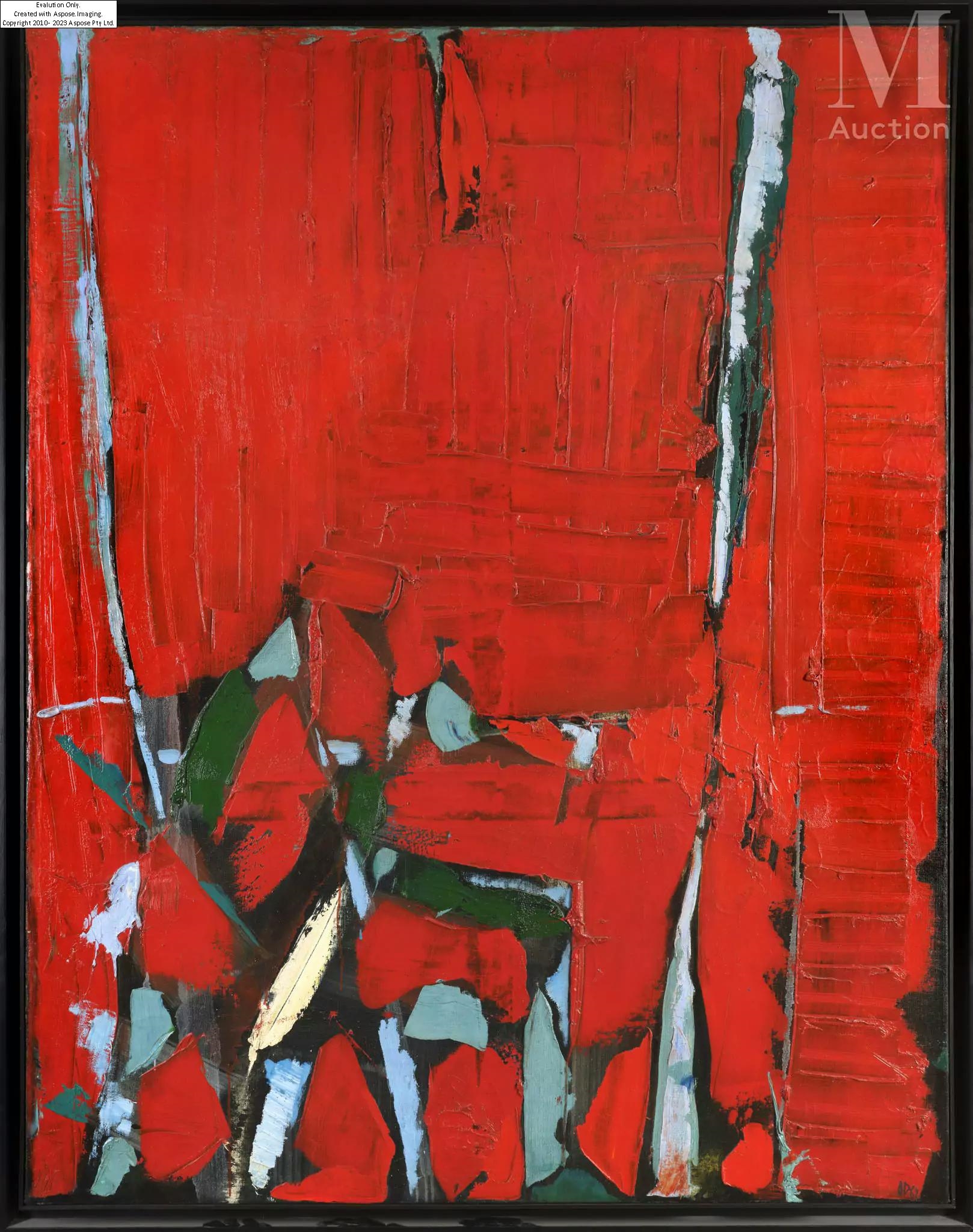 Olivier Debré | Figure rouge, 1962 (1962) | MutualArt